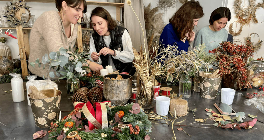 Atelier couronne de l'Avent chez Brontie • Inside Lyon